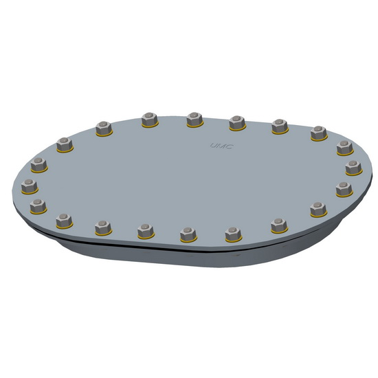 Raised 15 x 23 20-Bolt Manhole | UMC Marine