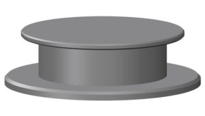 Button Chock | 12″ | Fabricated Steel - UMC Marine